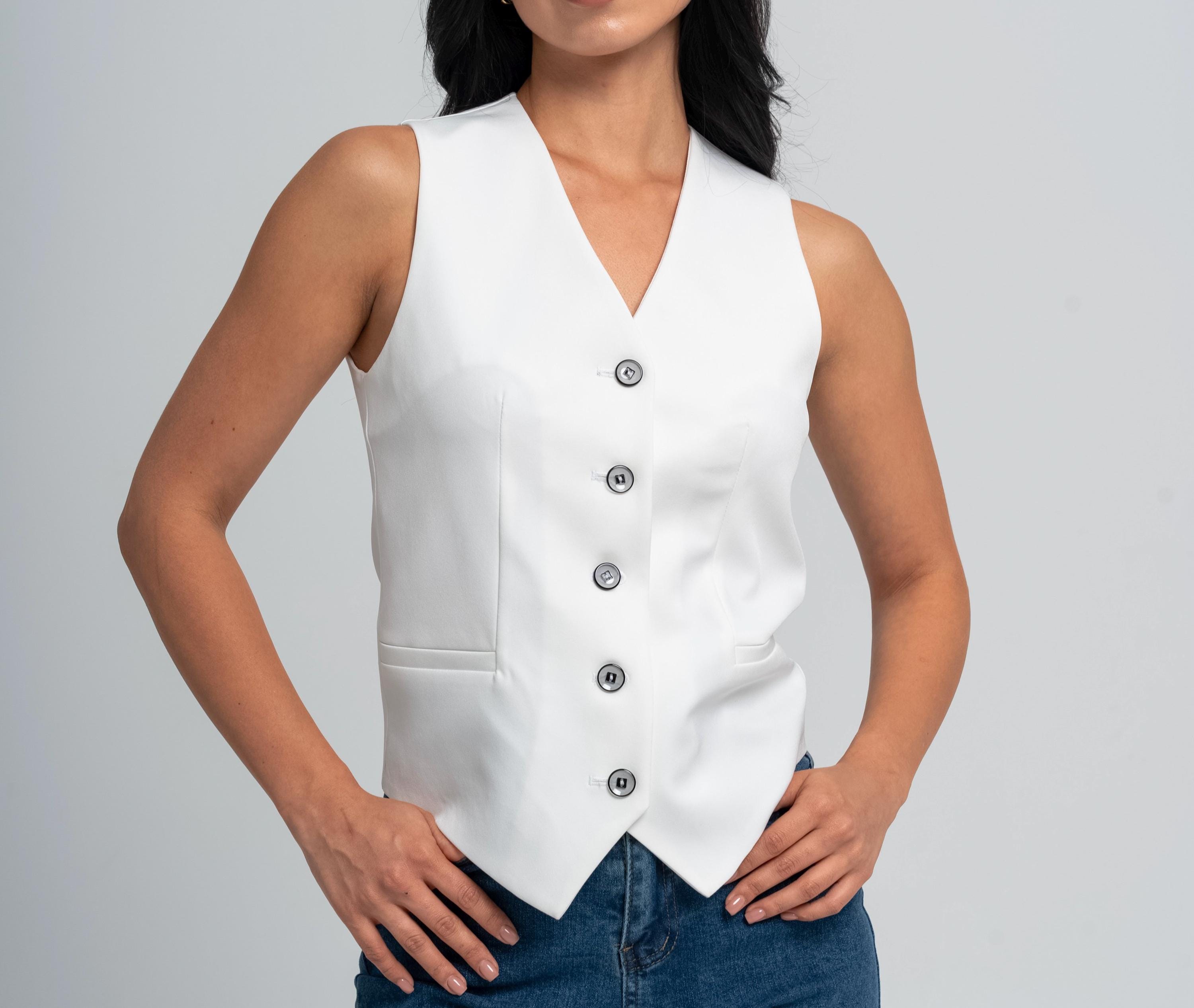 Fitted Vests for Women Trendy Casual Vest Tank Tops Elegant Layering ...