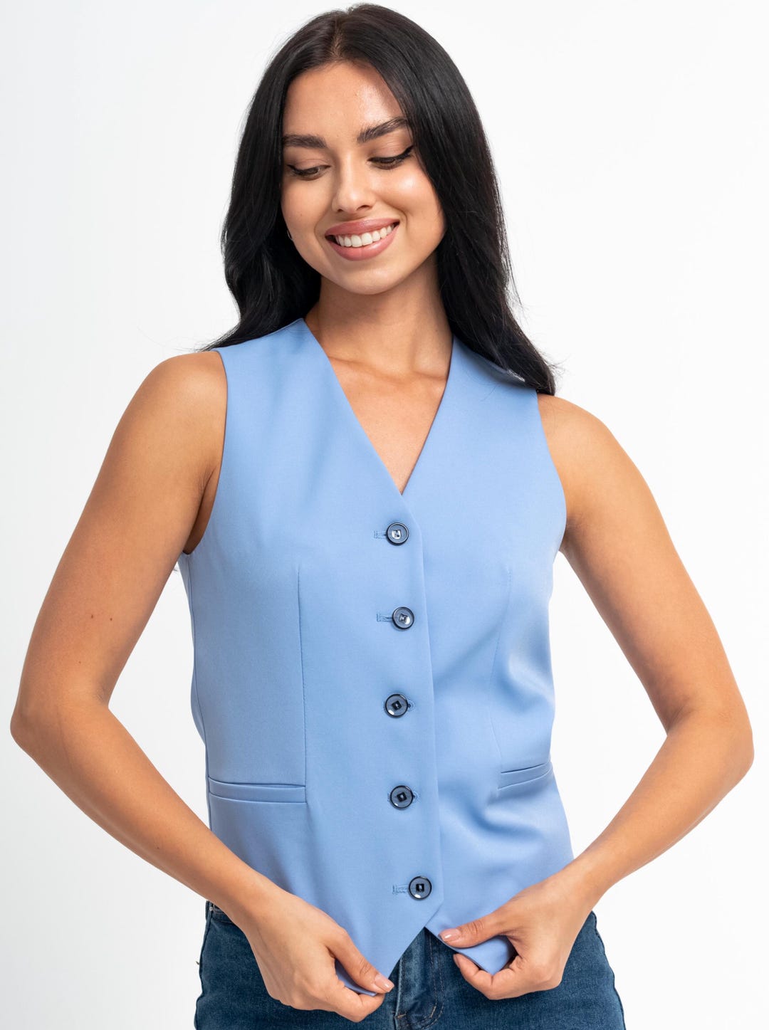 Fitted Vests for Women Trendy Casual Vest Tank Tops Elegant Layering ...