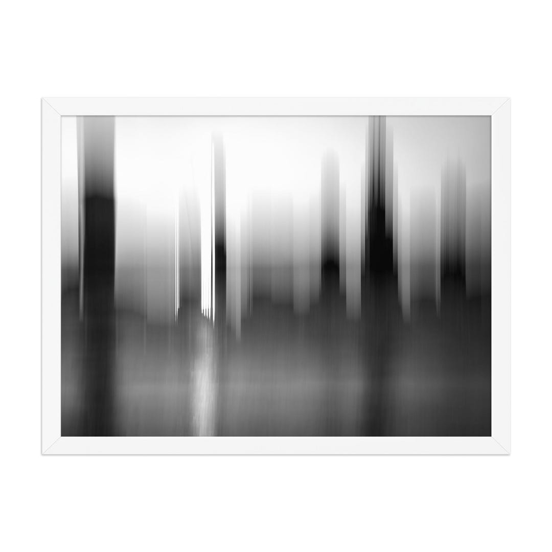 Chicago Skyline Print, Black and White Blurred Cityscape Photography - Etsy