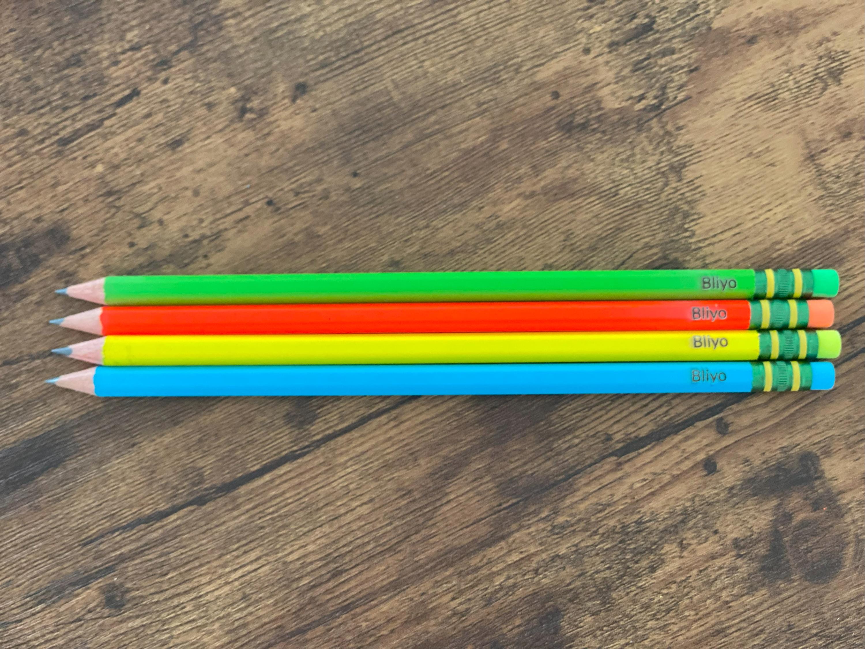 Custom Phrase Pencil, Engraved Pastel Pencil, Custom Neon Pencil ...