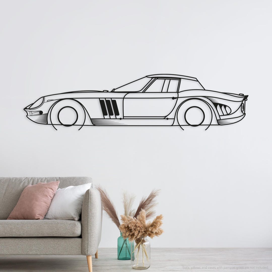 For Ferrari 250 GTO 1963 Car. Automotive Themed Metal Wall Hanging ...