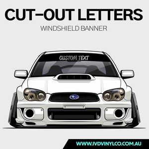 Custom Reverse Cut Windshield Banner – Personalized Vinyl Car Banner ...