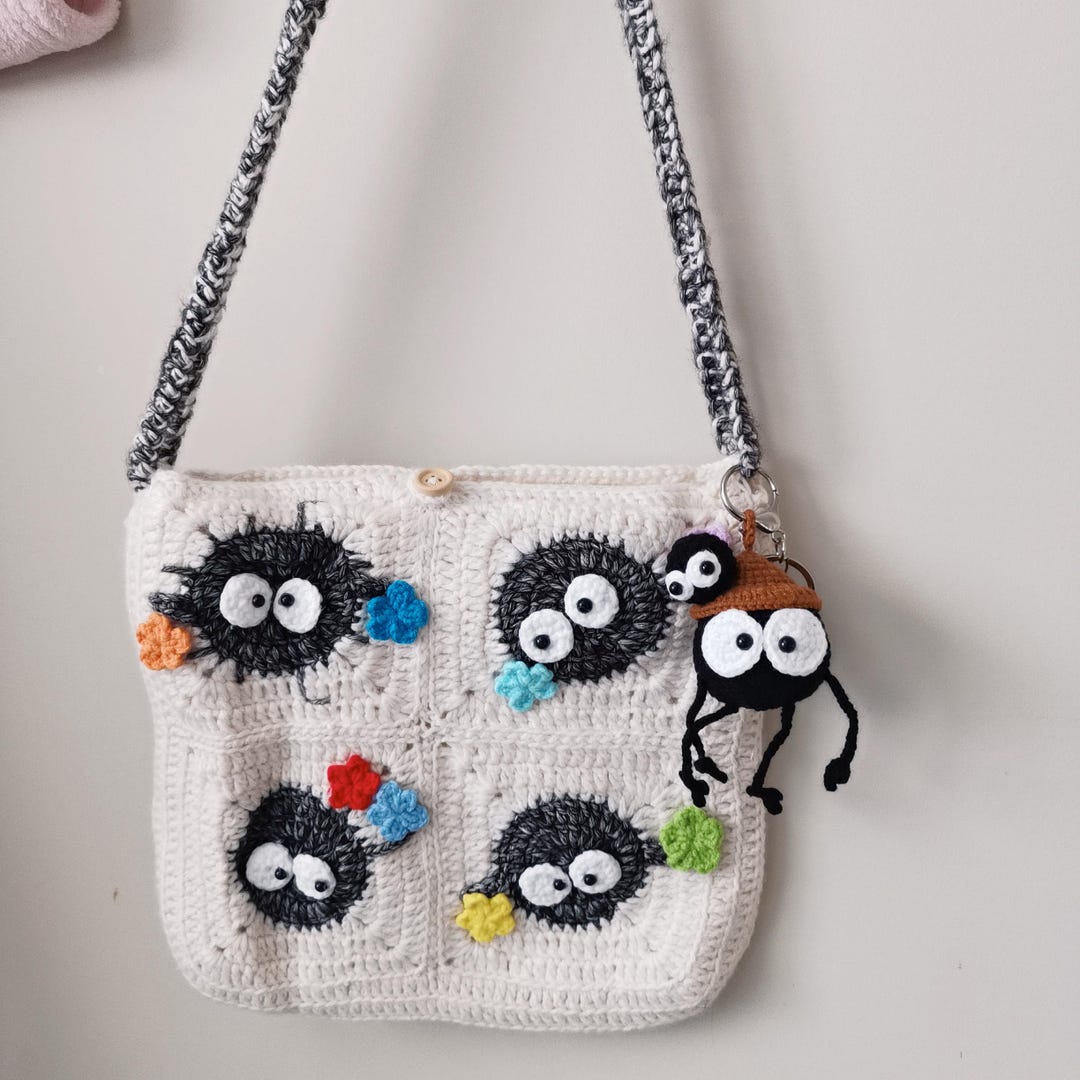 Crochet Soot Sprite Bag Shoulder Bag Christmas Gifts Girlfriend Gift ...