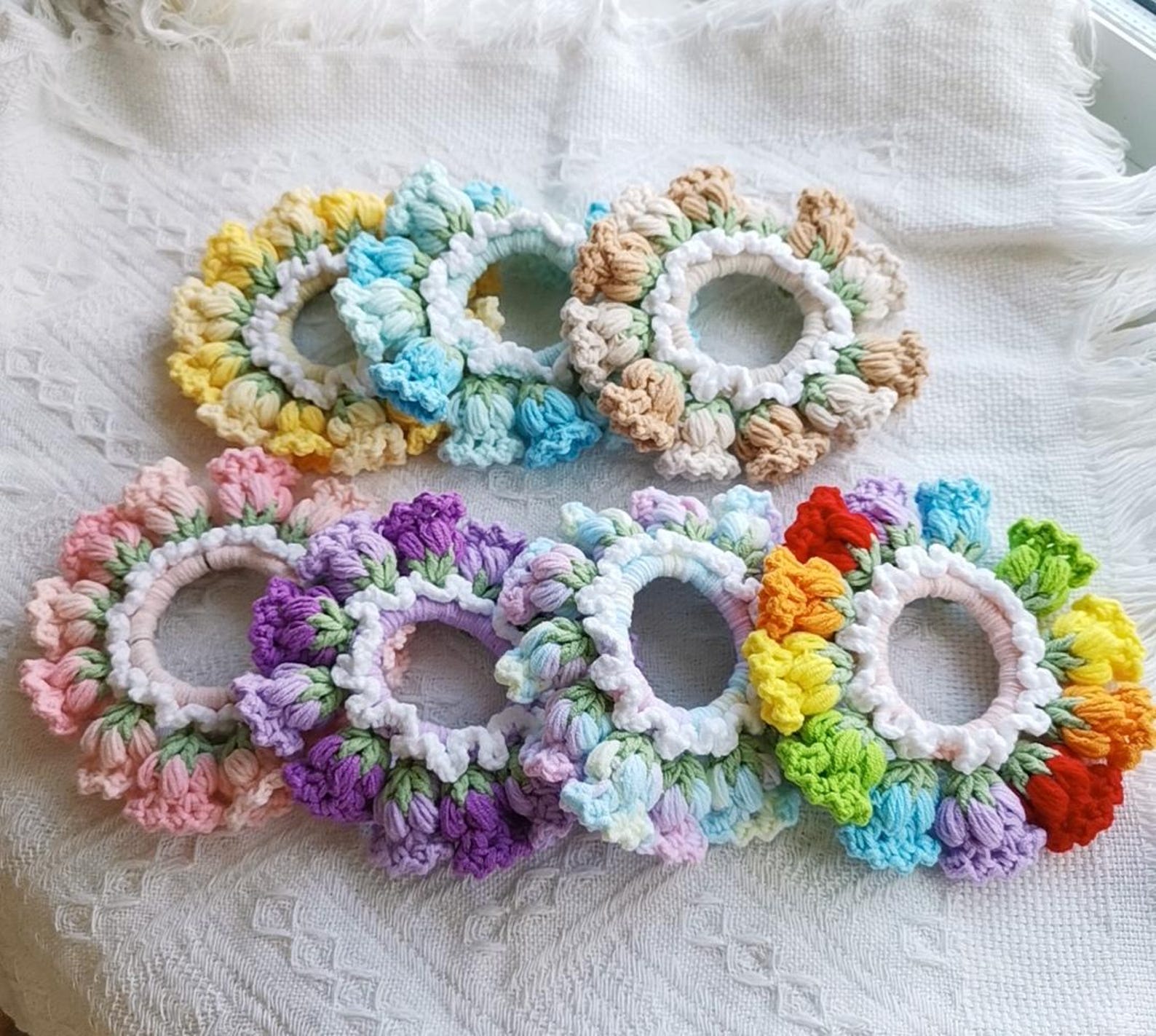 Crochet Flowers Hair Bands Flowers Hairband，elegant Lily of the Valley ...