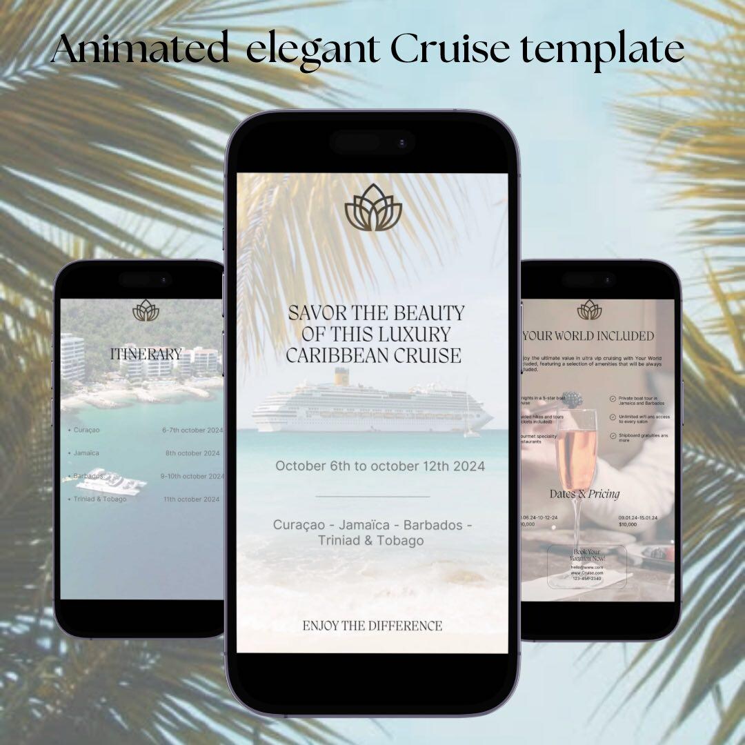Animated Elegant Cruise Template, Perfect for Quick Promotion or ...