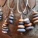 ONE (chosen by Me) Stacked Rock Carin Stone Pendant Necklace - Etsy