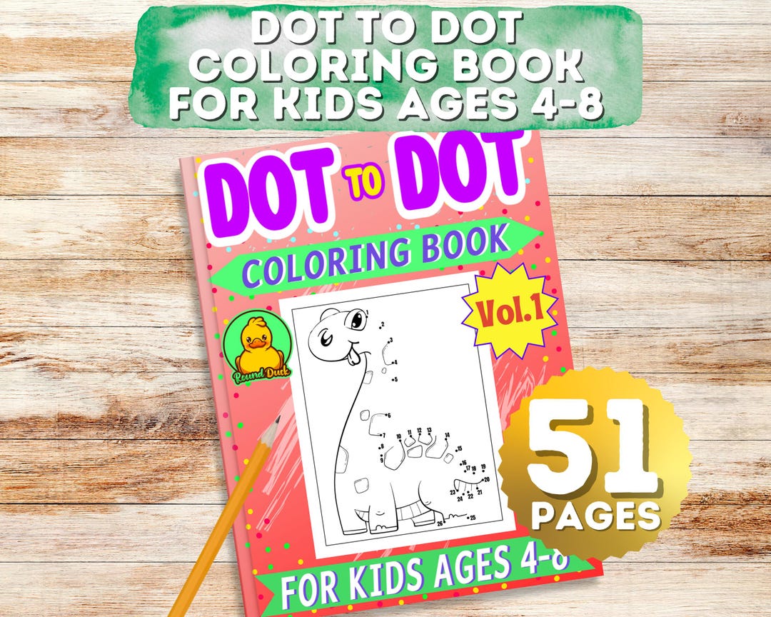 Dot to Dot Coloring Book for Kids, 51 Fun & Educational Puzzles ...