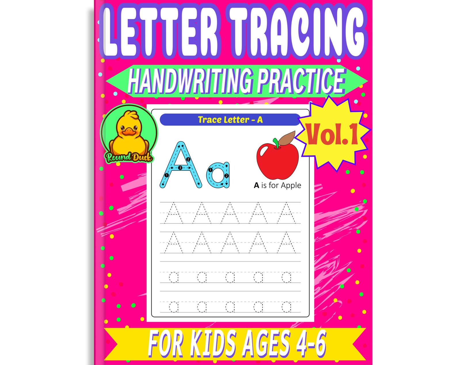 Letter Tracing Handwriting Practice for Kids Ages 4-6 105 Fun ...