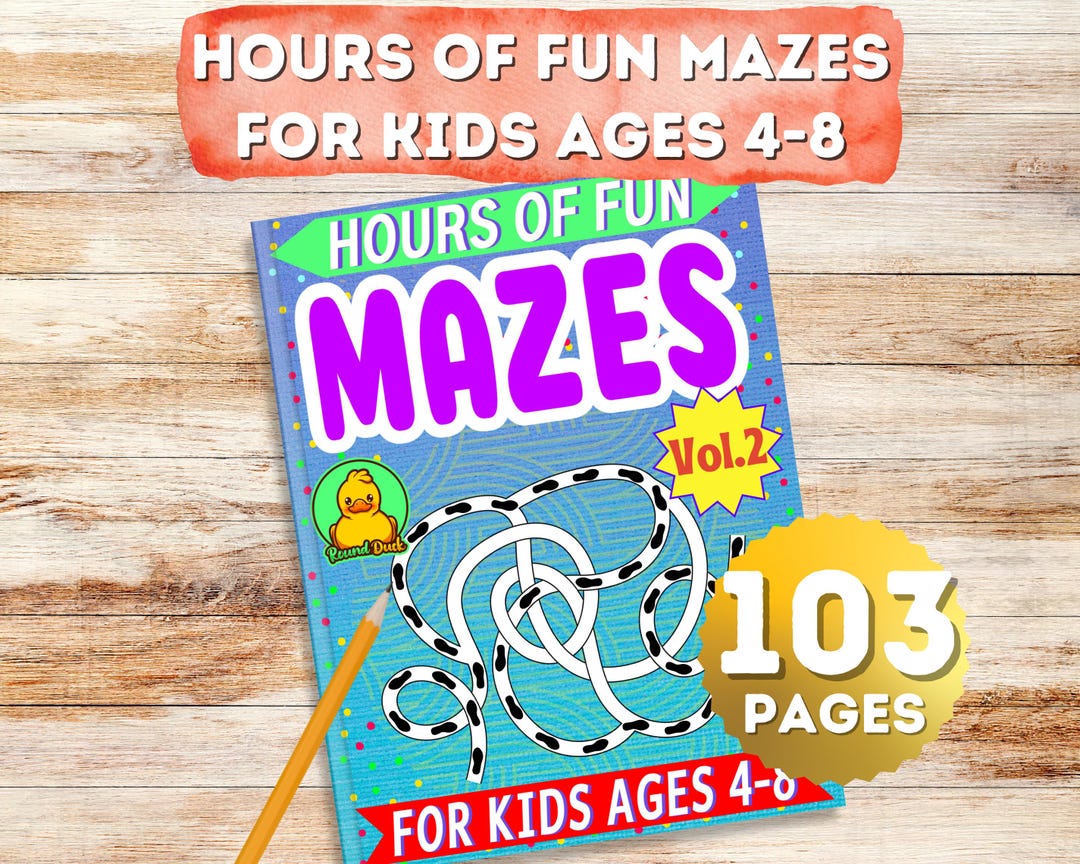 Mazes for Kids Ages 4-8, 103 Challenging Maze Puzzles, Digital ...