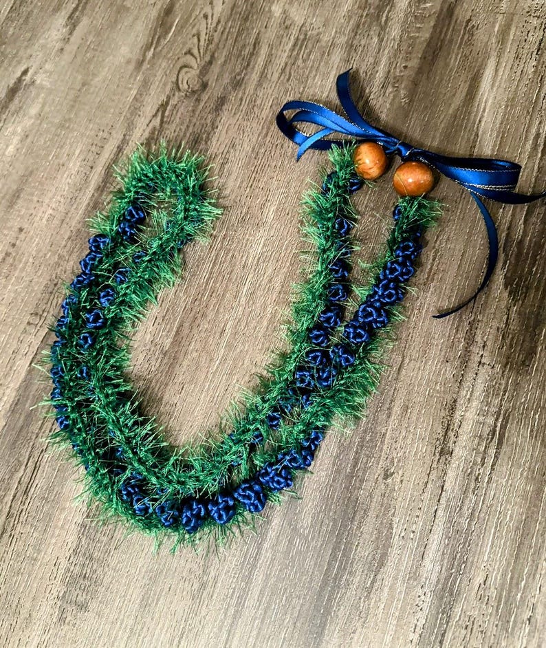 Hawaiian Rattail Lei- Rosebud Lei Choose Your Color for Customize - Etsy