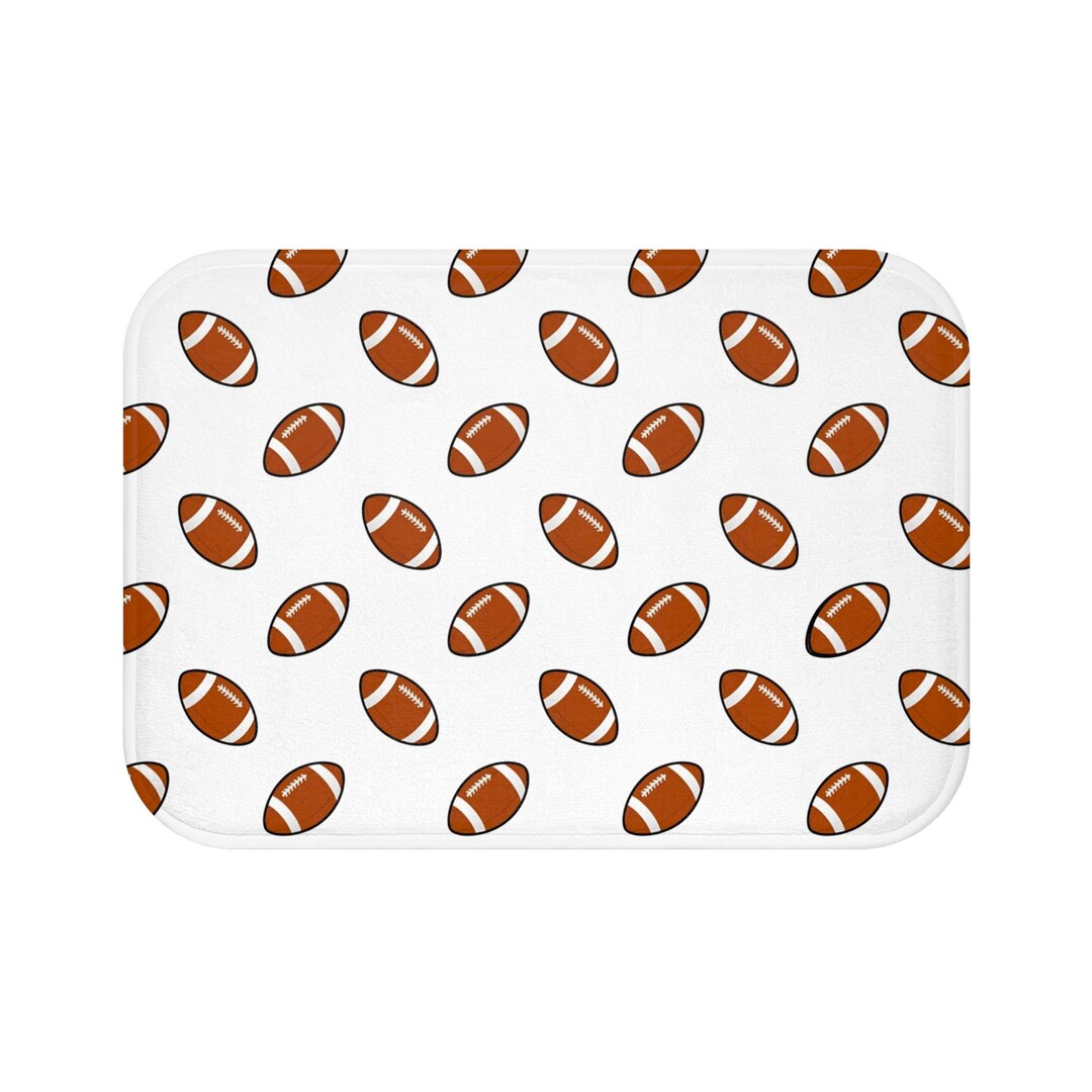 Football American Bath Mat - Sports Decor for Game Day & Everyday Use ...