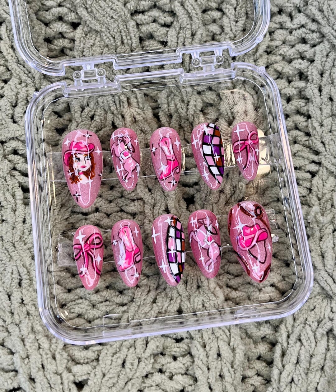 Chappel Roan Nails, WLW Nails, Cowgirl Nail Design, Press on Nails ...