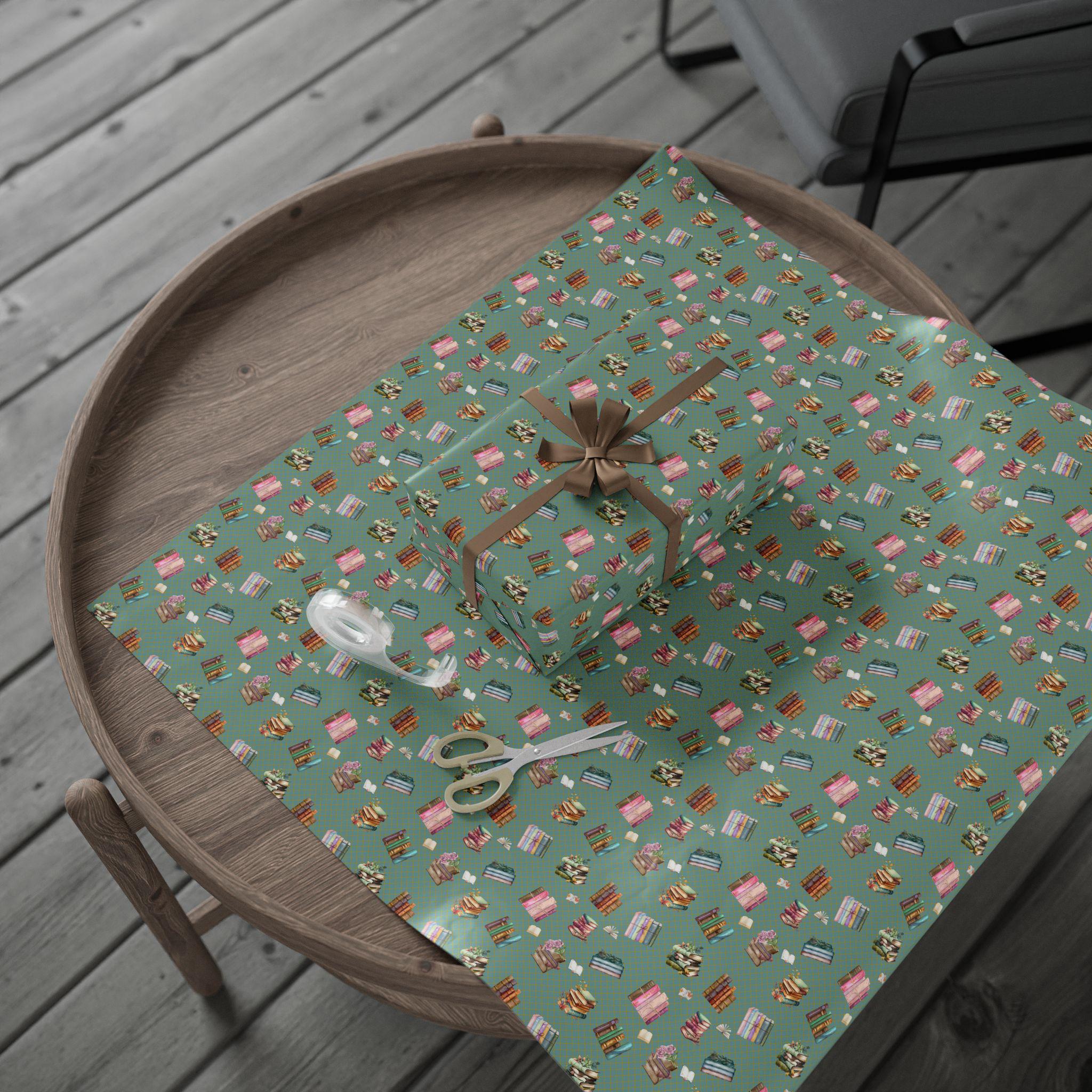 Book Themed Wrapping Paper - Literary Gift Wrap for Book Lovers ...