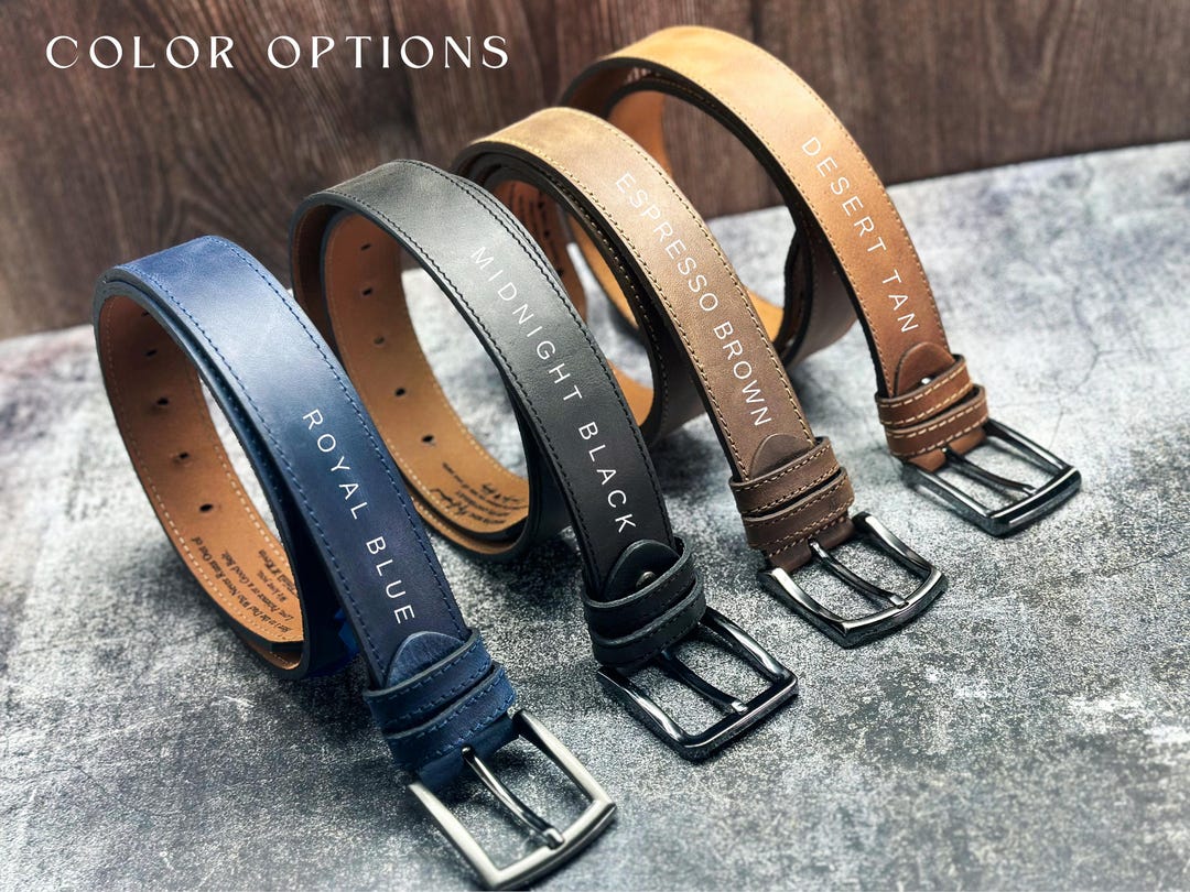 Personalized Men's Leather Belt, Custom Engraved Belt, Gift for Him ...