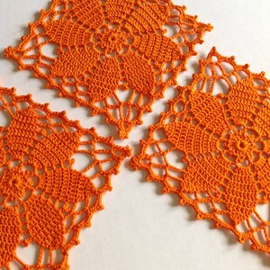 Orange Coaster/set of Fours - Etsy