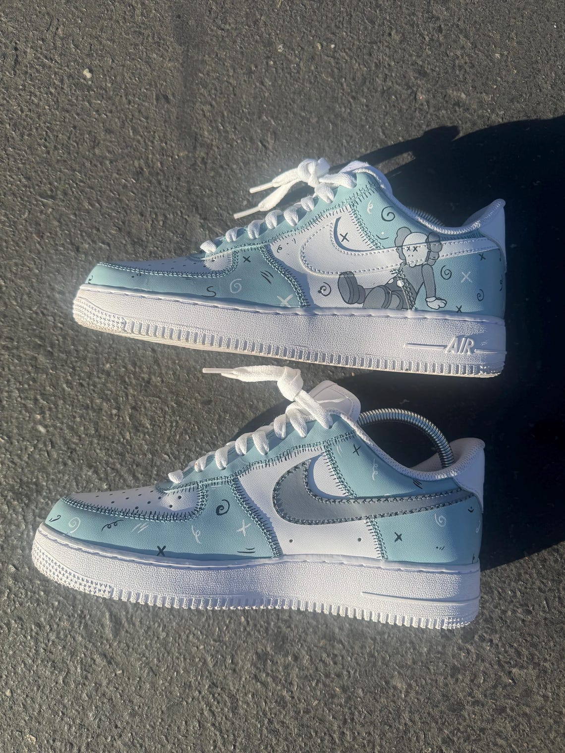 Kaws Custom Air Force 1 - Etsy