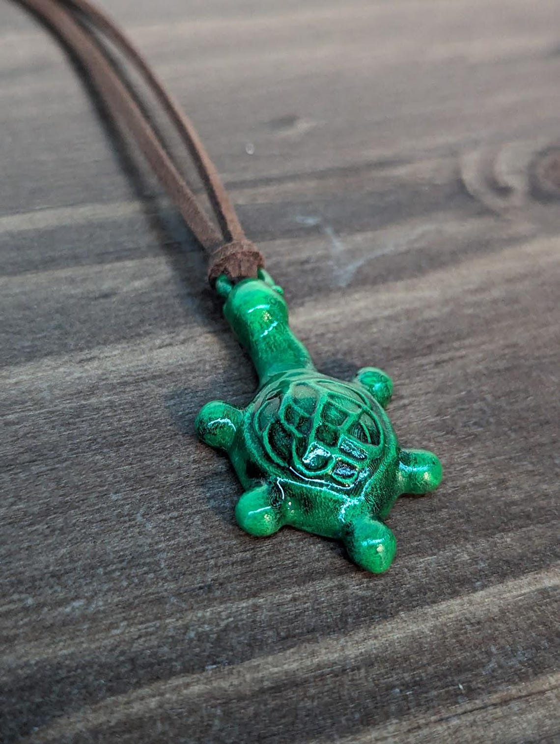 Green Turtle Talisman Elden Ring Inspired Necklace, Resin 3D Printed ...