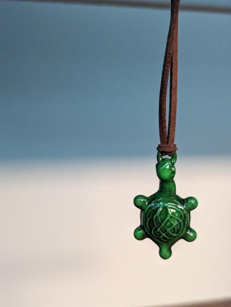 Green Turtle Talisman Elden Ring Inspired Necklace, Resin 3D Printed ...
