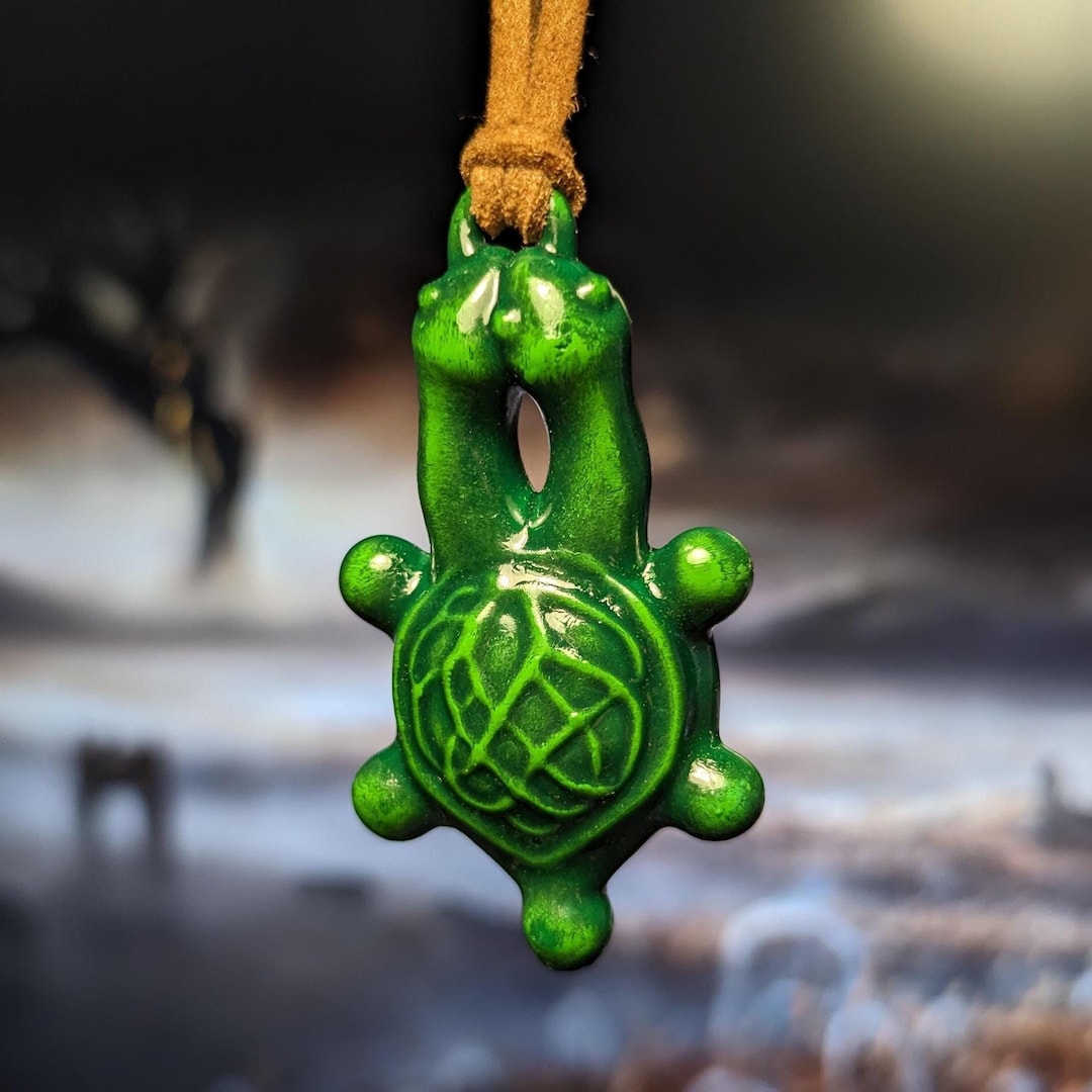 Elden Ring Green Turtle Talisman – Hand-painted Resin Pendant - Etsy