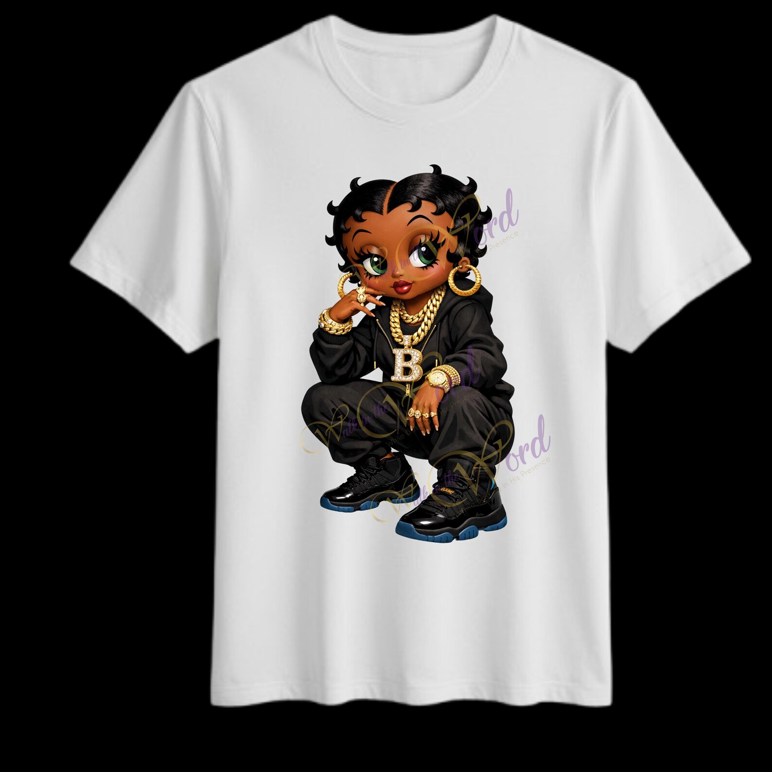 Betty Boop Wearing Jordan 11 Retro Gamma Blue PNG, SVG FILE - Etsy