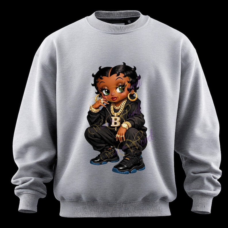 Betty Boop Wearing Jordan 11 Retro Gamma Blue PNG, SVG FILE - Etsy