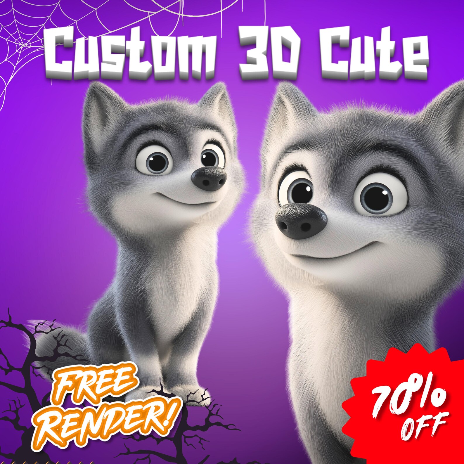 Custom 3D Cute Modeling Character Human, Animal, & Creatures for 3D ...