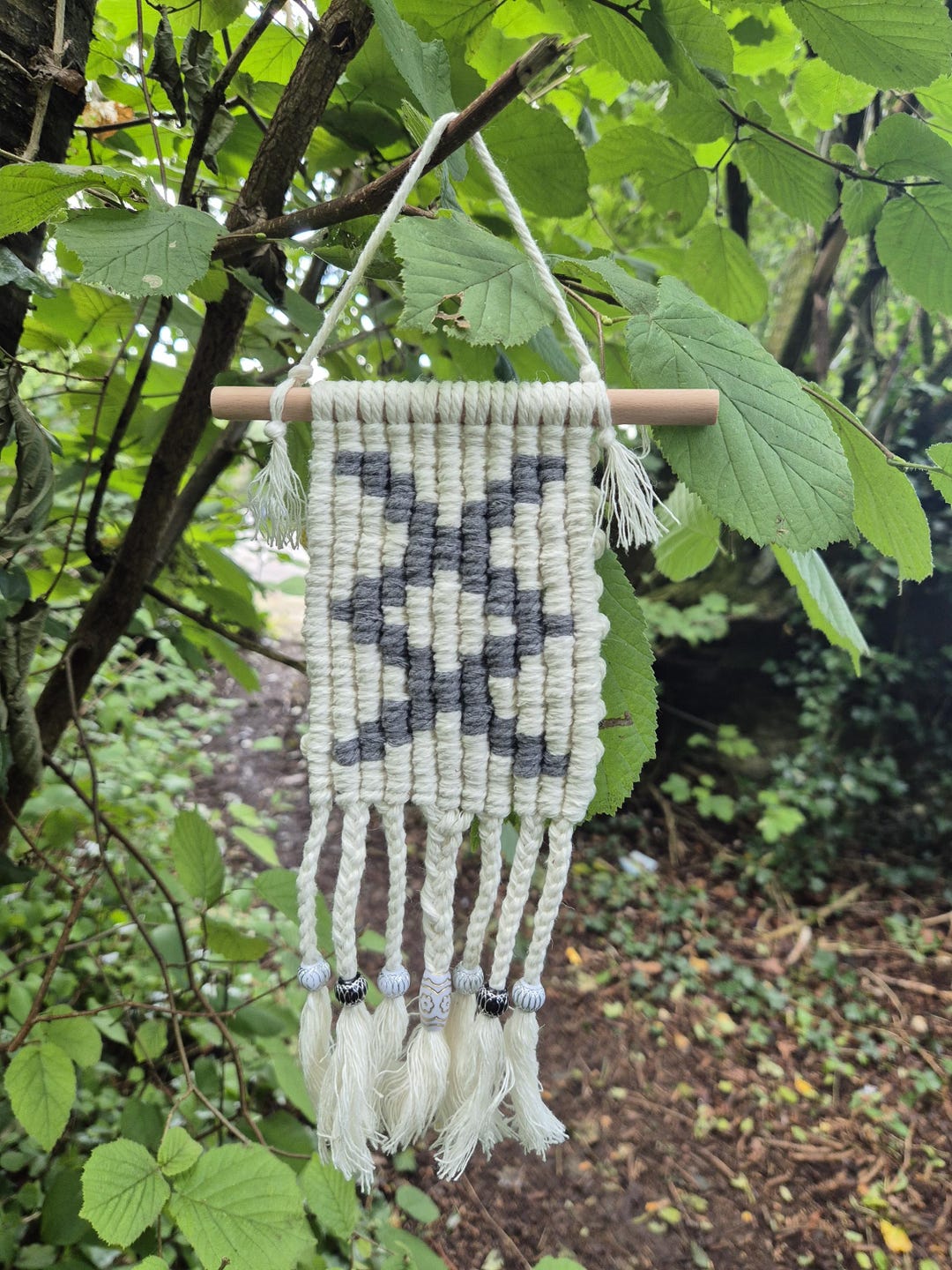 Handmade Ingwaz Rune Macrame Art. Spiritual Wall Decor. Nordic ...