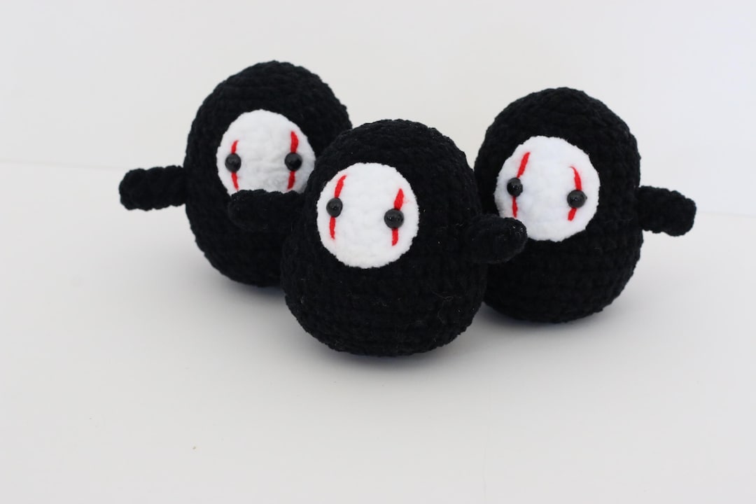Spirited Away No Face Crochet, Kaonashi, Ghibli Studio, Handmade ...