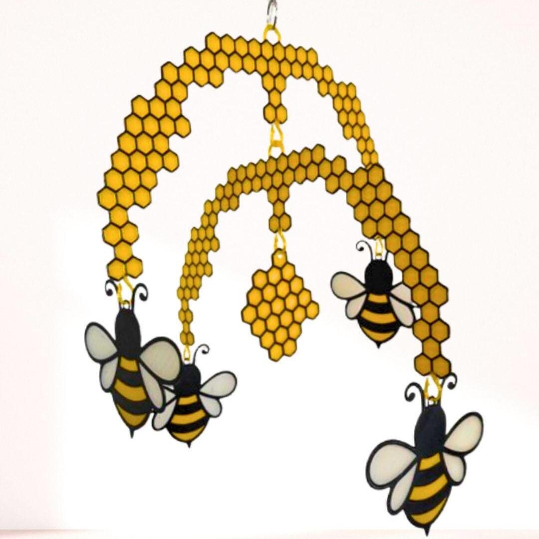 Bee Crib Mobile: Cot Nursery Baby Decor - Etsy