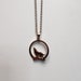 Rose Gold Wolf Necklace, Howling Wolf Pendant, Animal Jewelry, Colorful ...