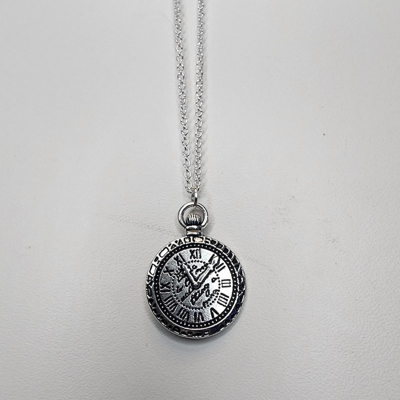 Clock Necklace - Etsy