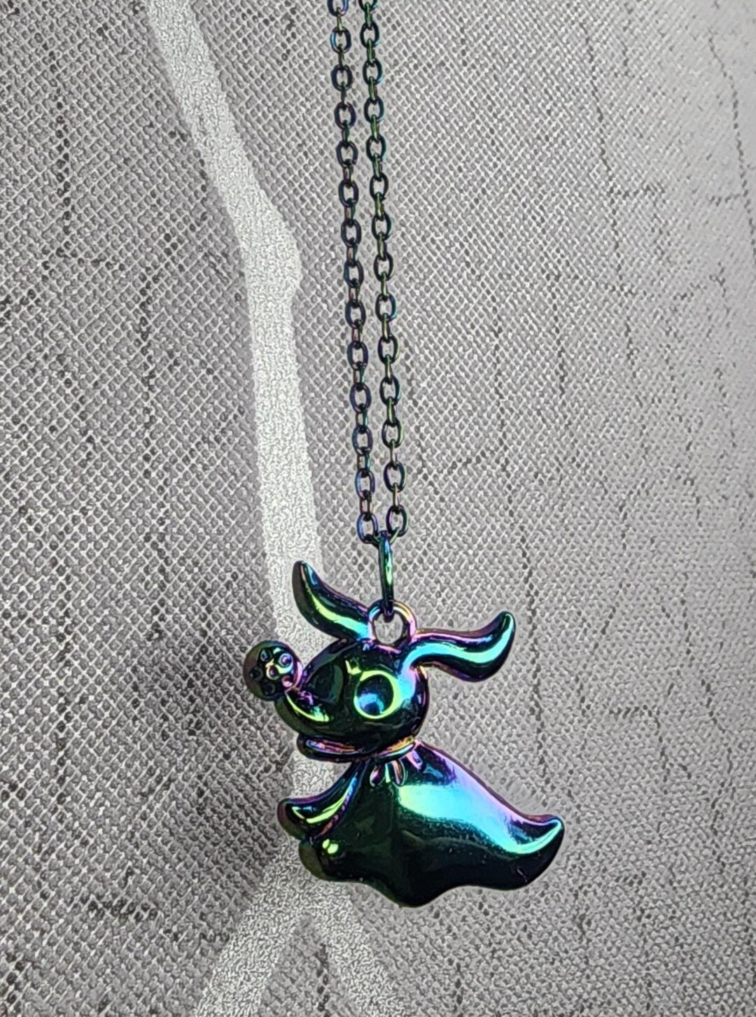Nightmare Before Christmas Zero Rainbow Necklace, Ghost Dog Pendant ...
