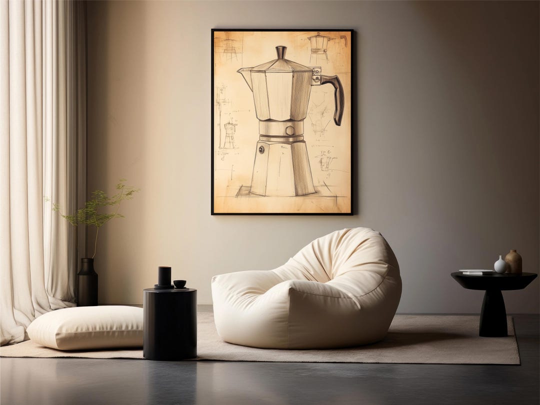Classic Italian Coffee Maker Blueprint - Etsy