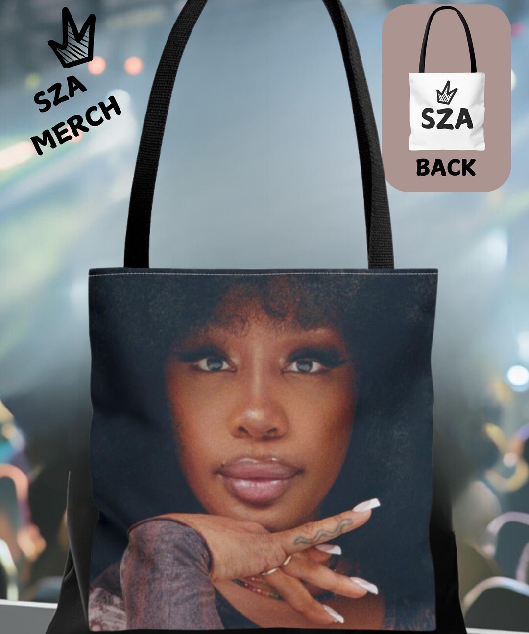 SZA Merch SZA Fan Gift 2-sided Tote Bag Design SZA Grand National Tour ...