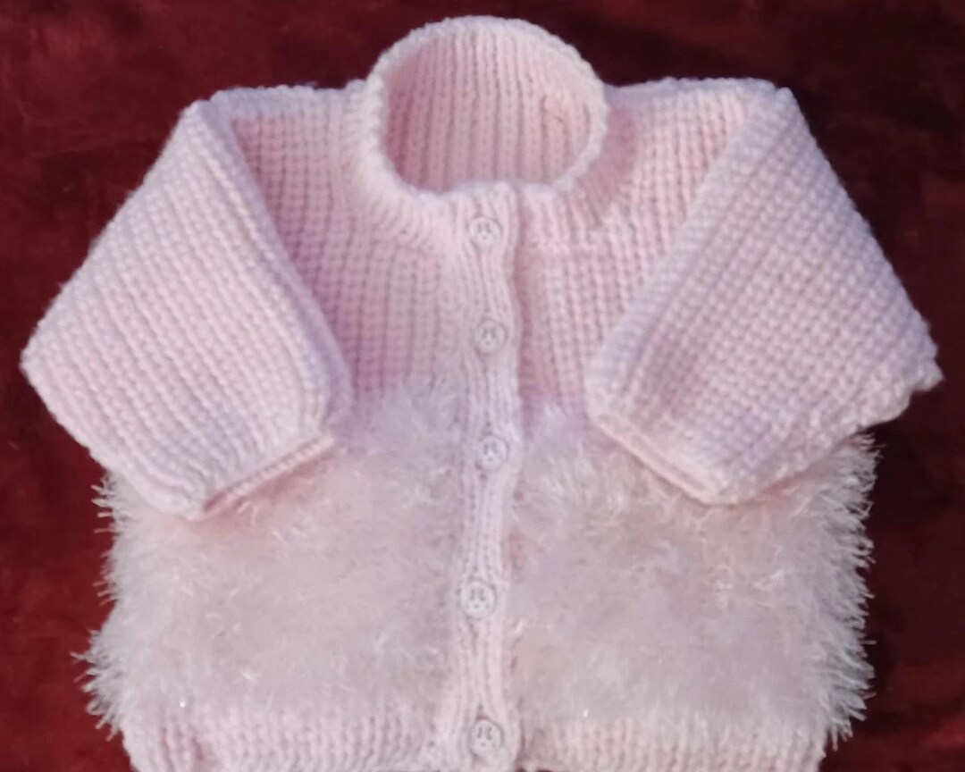 Baby Knitting Pattern Gillet and Fur Boots 3-6mths & 6-9mths - Etsy