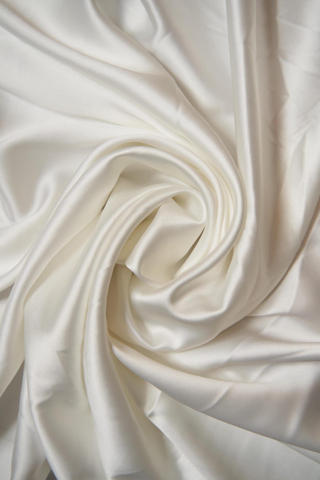 Off White Stretch Satin Fabric: Luxury Apparel, Wedding Fabric - Etsy