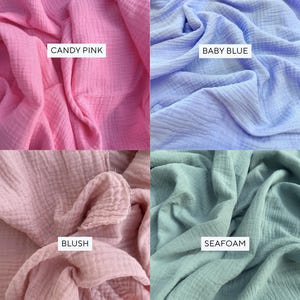Linen Crinkle Double Gauze Fabric – 100% Cotton Muslin by the Yard ...