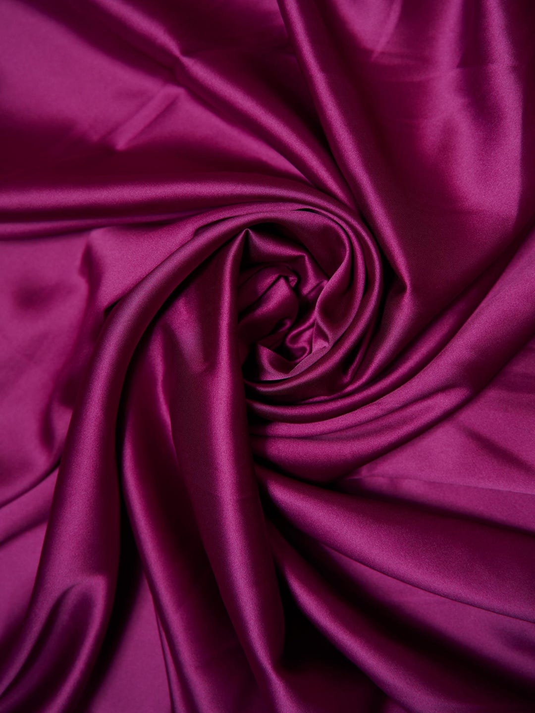 Magenta Satin Fabric by the Yard – Luxury Stretch Silk Satin, Premium ...