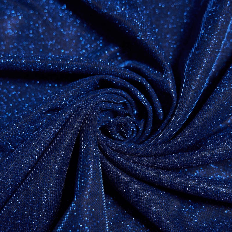 Blue Lurex Fabric - Etsy