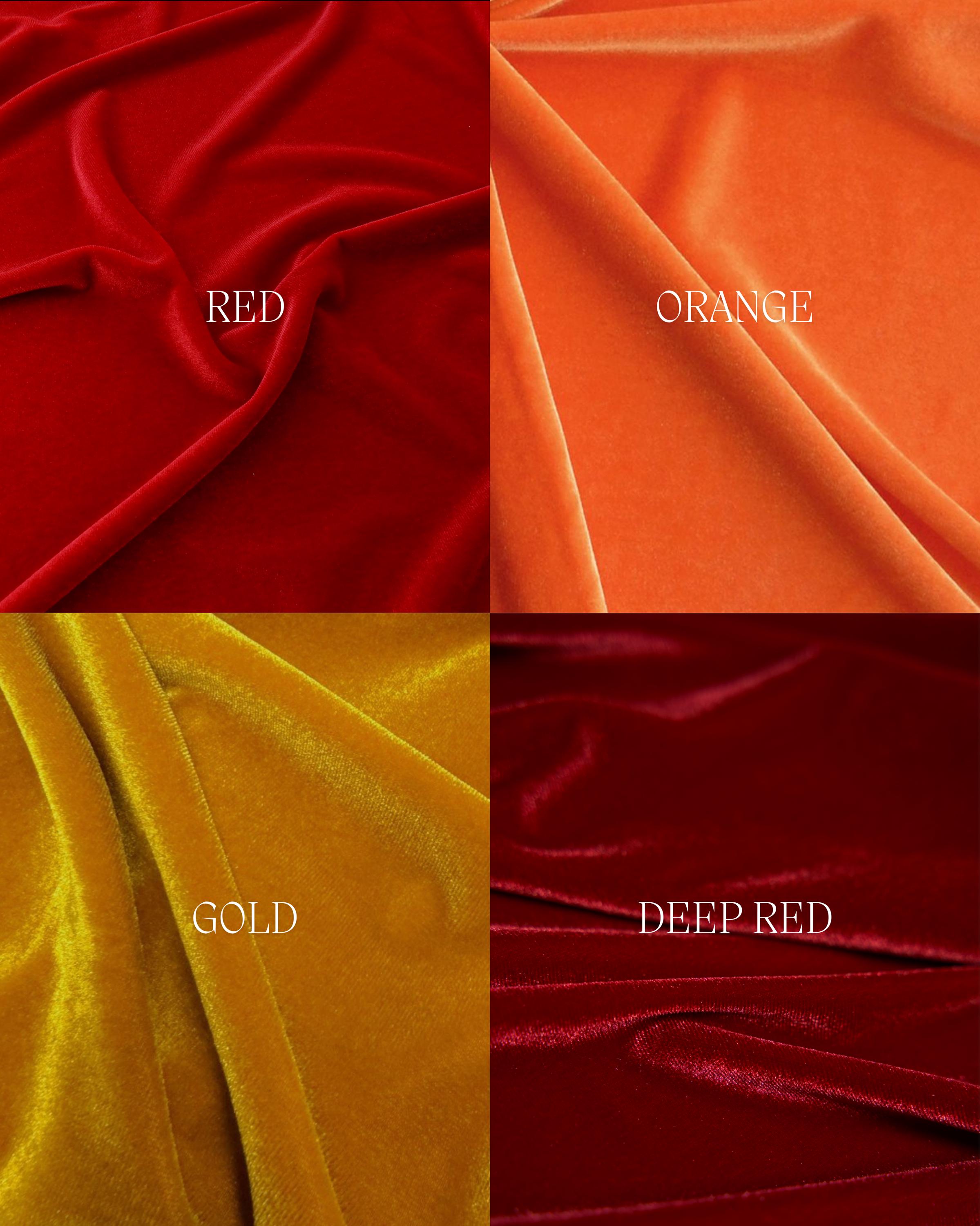 Gold Velvet Fabric by the Yard, Soft Luxury Material for Dresses, Gowns ...