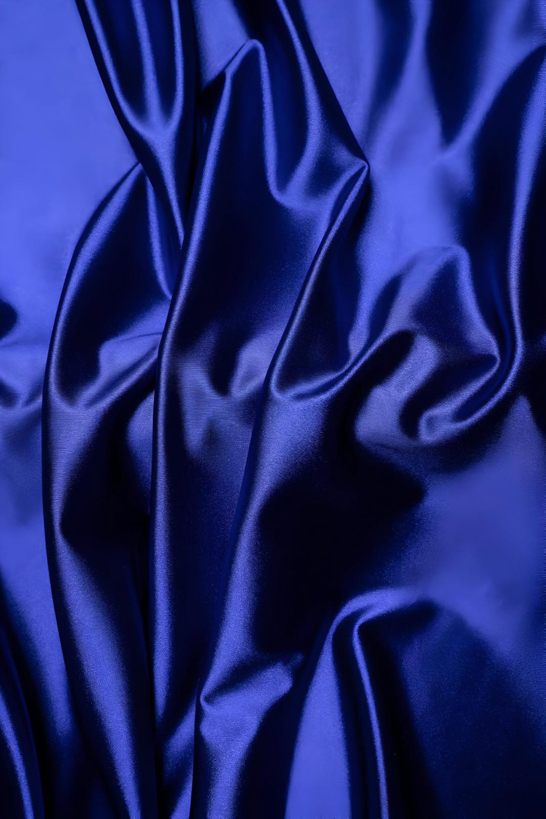 Royal Blue Shiny Nylon Spandex by the Yard Stretchy Fabric for ...