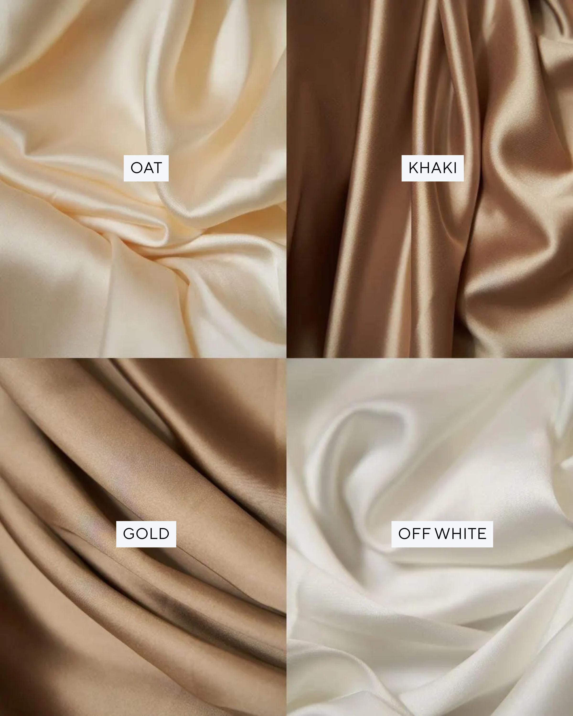 Luxury Gold Satin Fabric by the Yard – Stretch Silk Satin Material ...