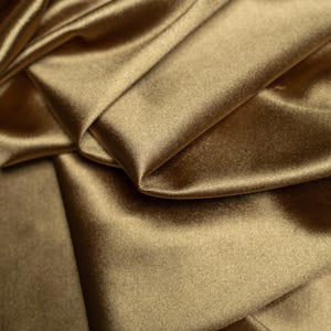 Champagne Shiny Nylon Spandex Stretch Fabric by the Yard for Sportswear ...
