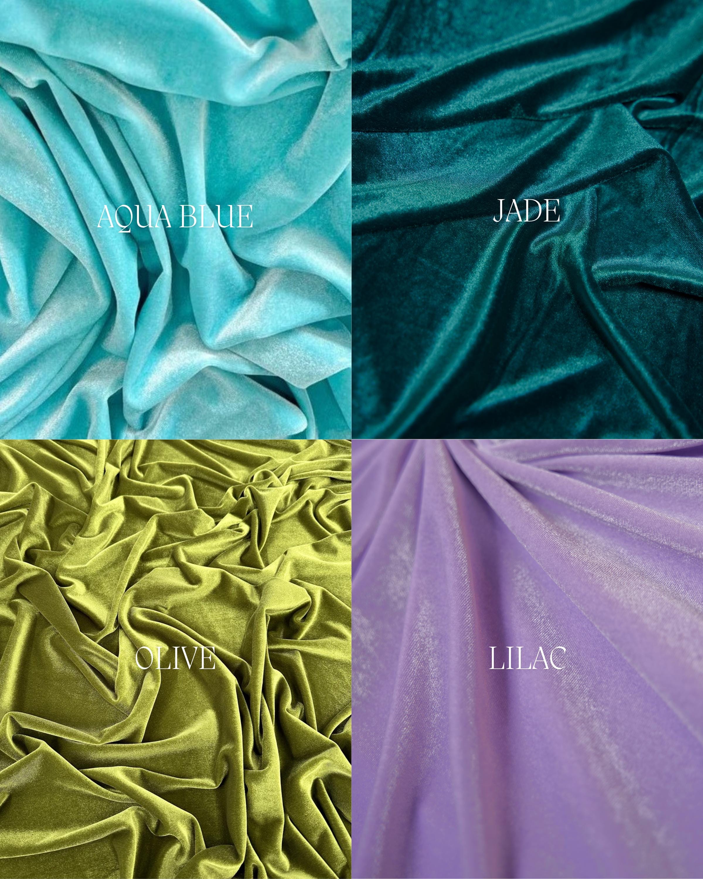 Red Velvet Fabric by the Yard – Luxury Soft Plush Material for Dresses ...