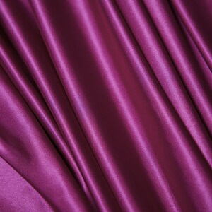 Magenta Silky Satin Fabric by the Yard – Shiny Material for Bridesmaid ...