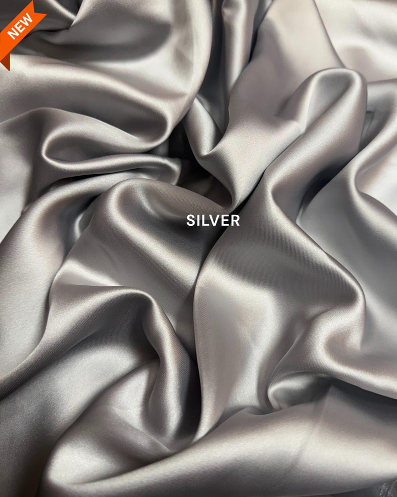 Luxury Satin Fabric by the Yard – Stretch Silk Satin, Premium Bridal ...
