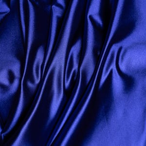 Royal Blue Shiny Nylon Spandex by the Yard Stretchy Fabric for ...