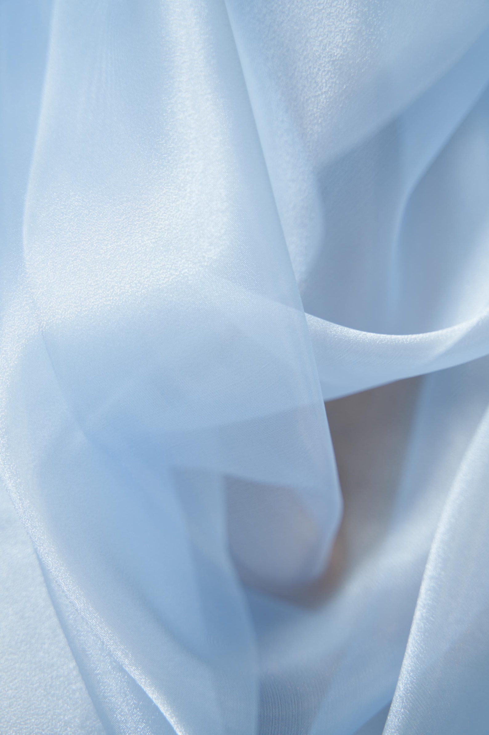Blue Crystal Organza Fabric: Sheer Bridal Wedding Decor - Etsy