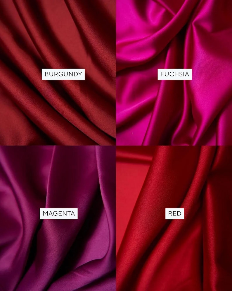 Royal Blue Satin Fabric by the Yard – Luxury Stretch Silk Satin ...