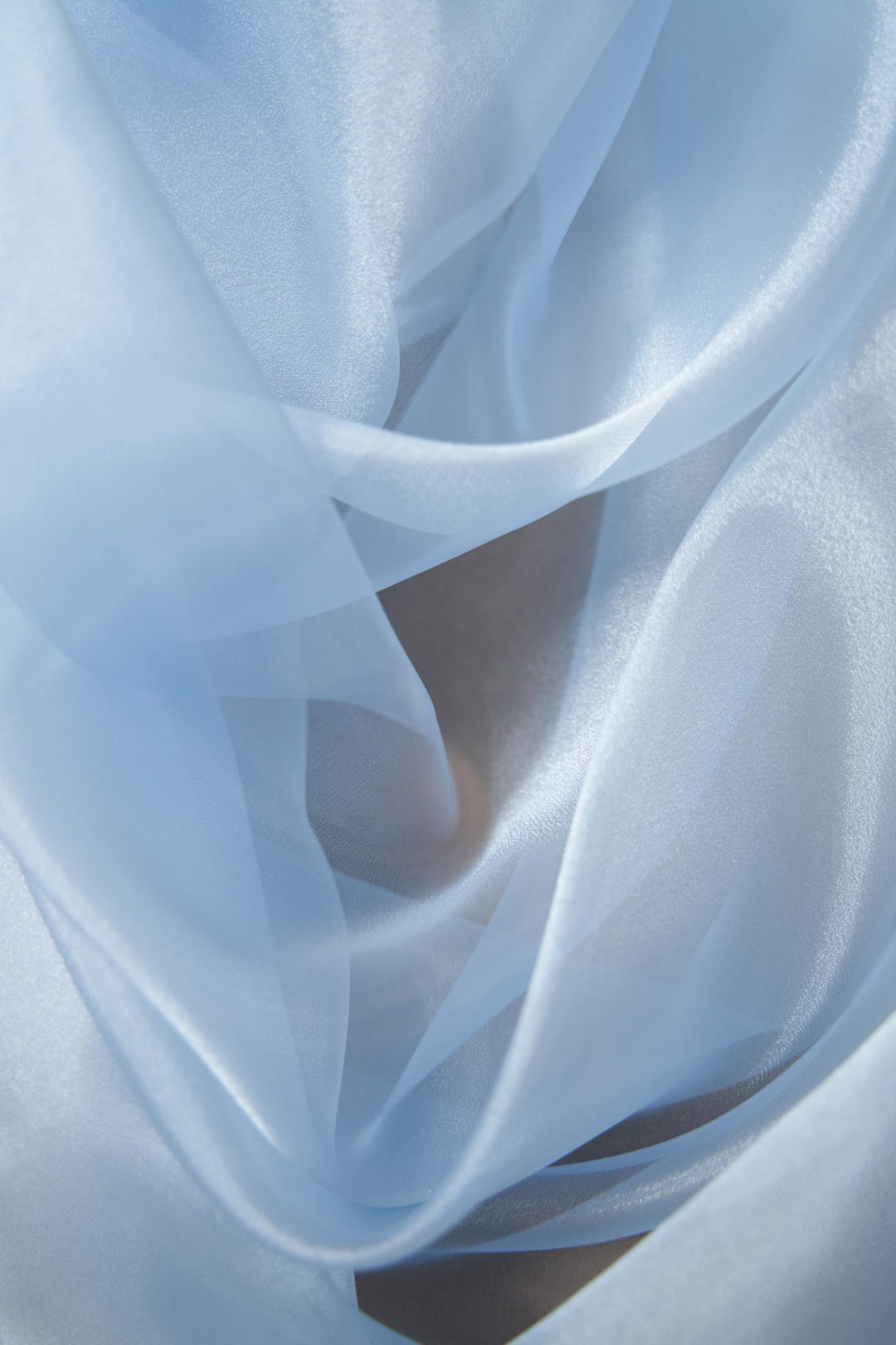 Blue Crystal Organza Fabric: Sheer Bridal Wedding Decor - Etsy